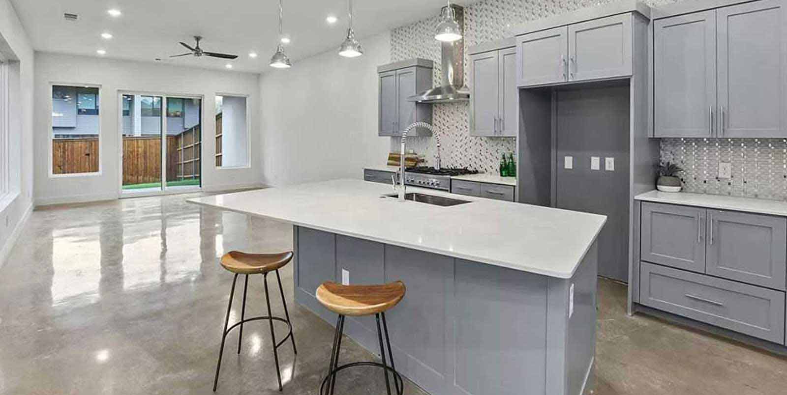 Stained Concrete Floors Kitchen